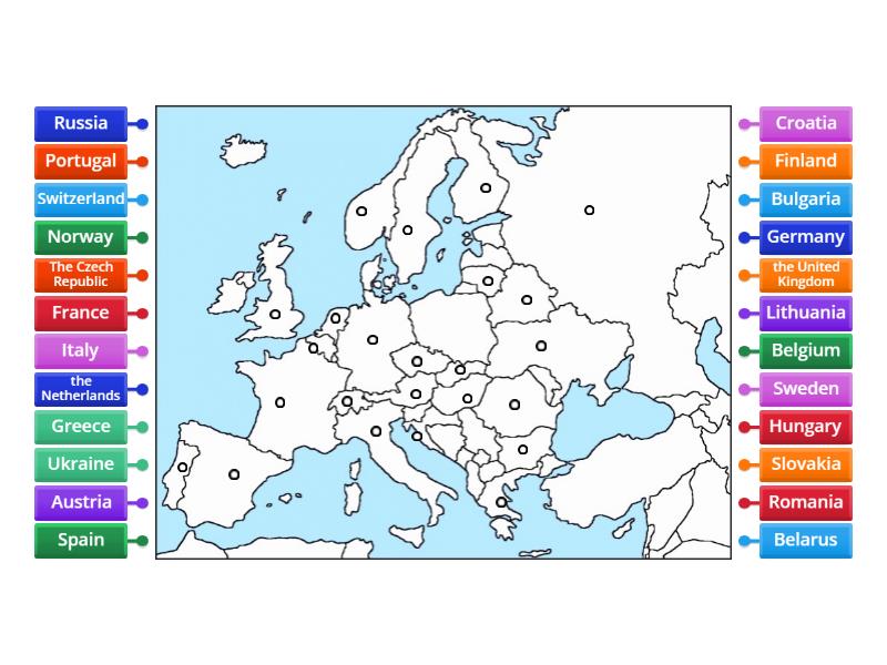 countries - Labelled diagram