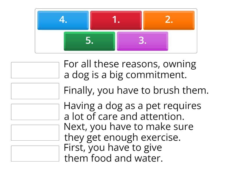 Paragraph Sequencing - Match up