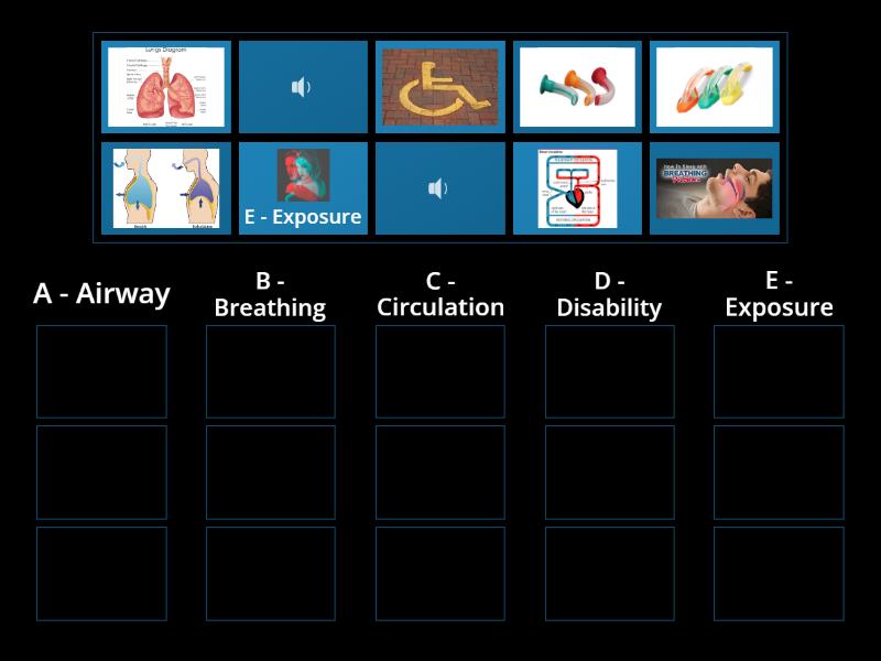 ABCDE Assessment - Group sort