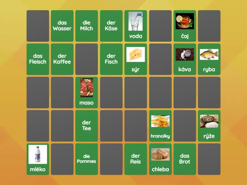 Essen und Trinken - Matching pairs