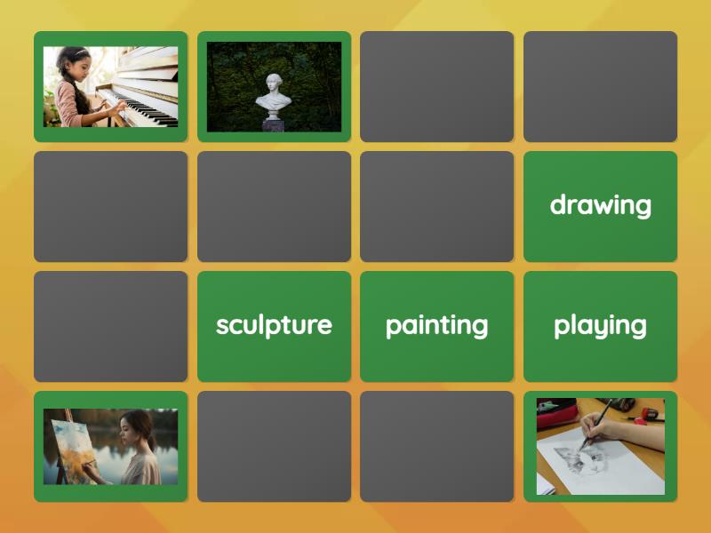 Arts - MEMORY GAME - Matching pairs