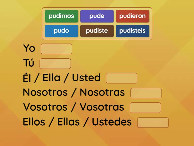 poder (preterito - Complete the sentence
