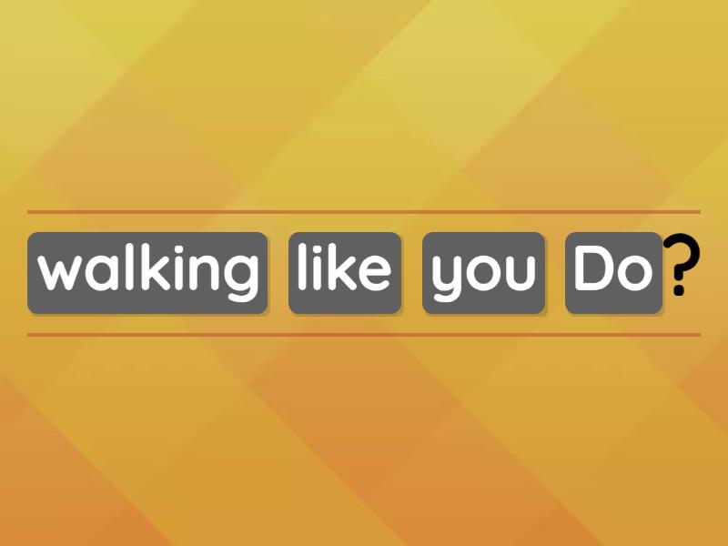 DESCRIBING A WALK 1 - Reordenar