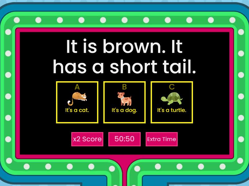 GESE Level 2 Lesson 4 Game 2 - Pets (Riddles) - Gameshow quiz