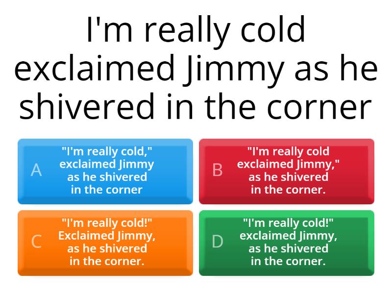 inverted commas - Which is correct? - Quiz