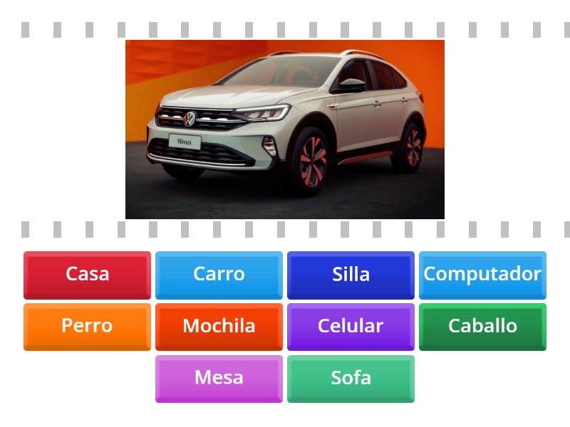 Une los objetos con su nombre. - Find the match