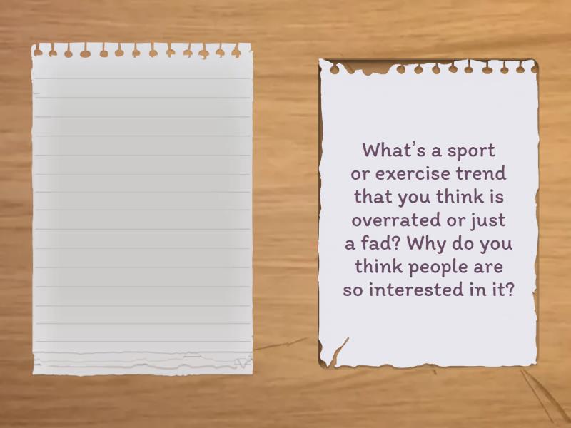 Sport - Speaking cards