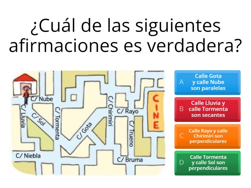 Copia de Rectas paralelas, secantes y perpendiculares - Đố vui