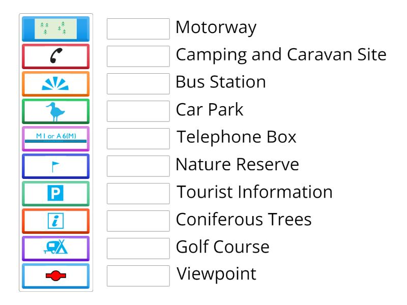Match the Map Symbols! - Match up