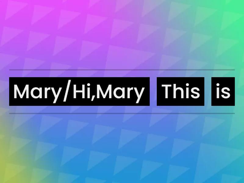 Grammar Grade 3 Unit 3 - Unjumble