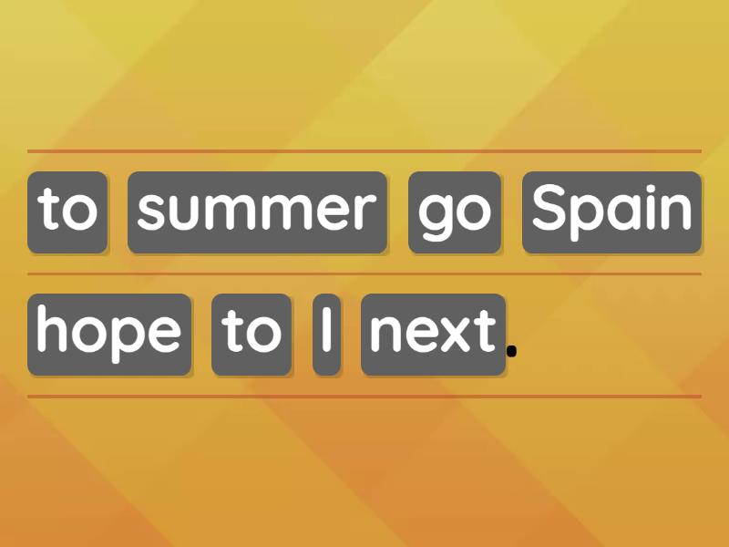 YLS3 - Unit 10 - Gerunds and Infinitives - Unjumble