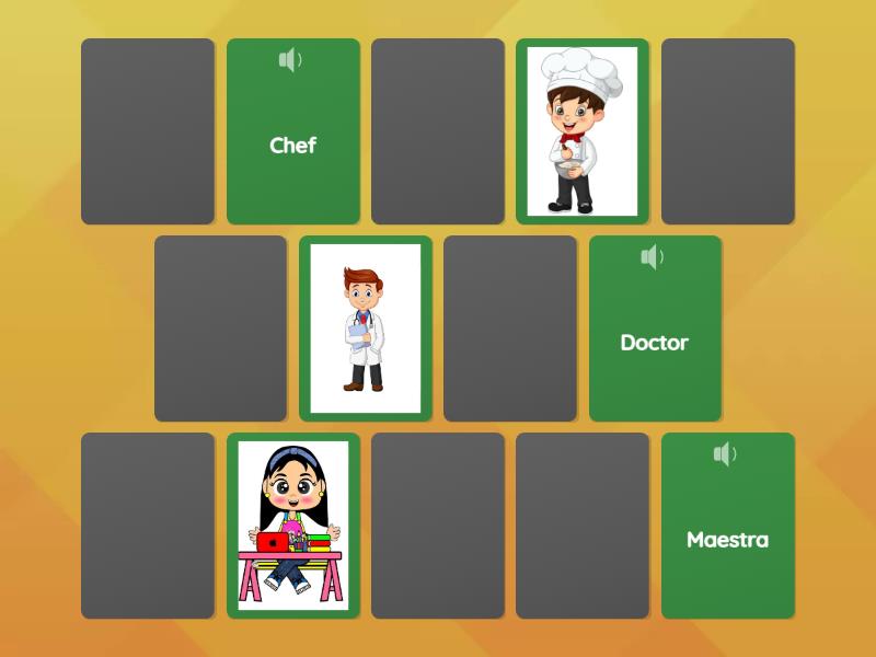 Descubrimos profesiones - Parejas