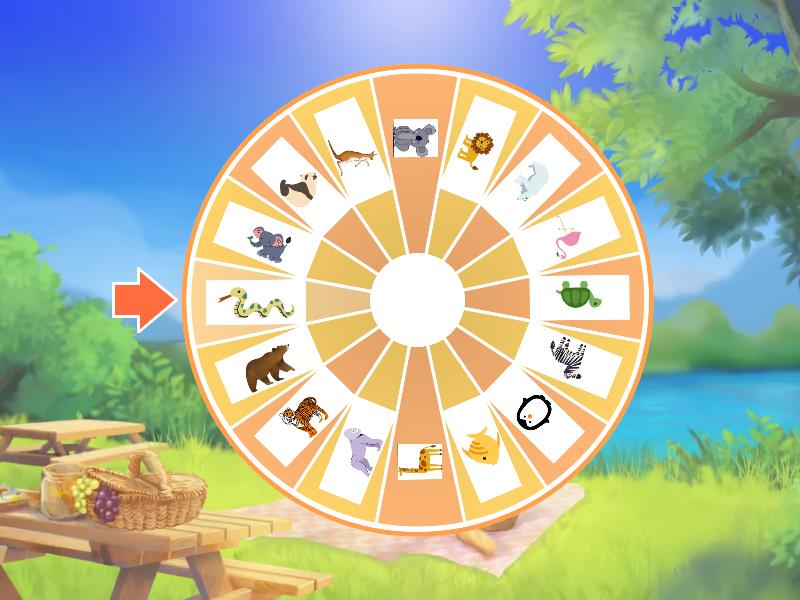 Animal Bingo - Spin the wheel