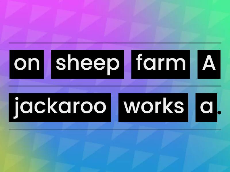 Fam 5 - U1 L2 Structure - Unjumble