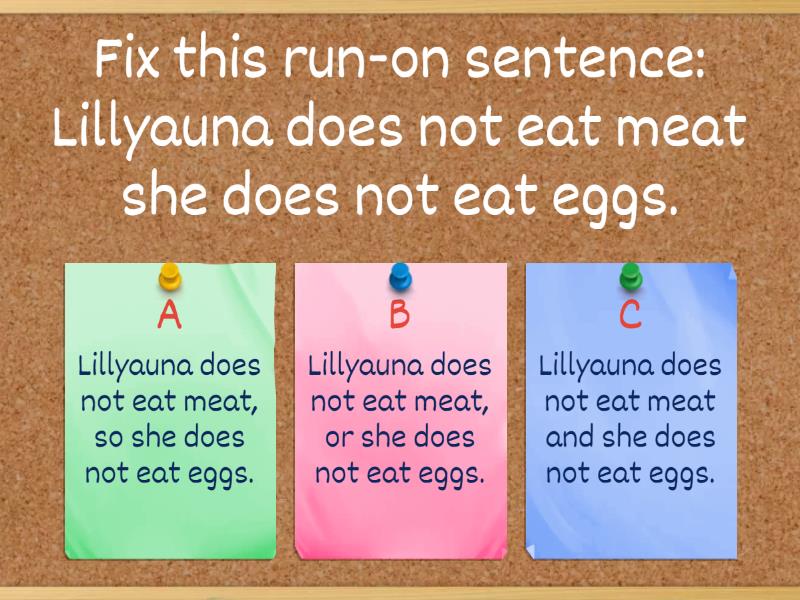 Run-on Sentences WPS - Quiz
