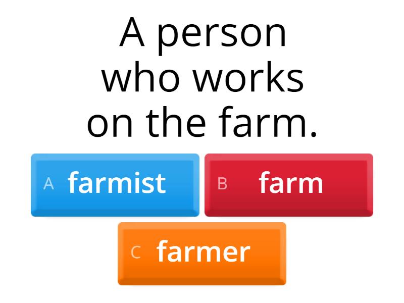 Unit 7A (B1.3) Jobs - Suffixes - Quiz