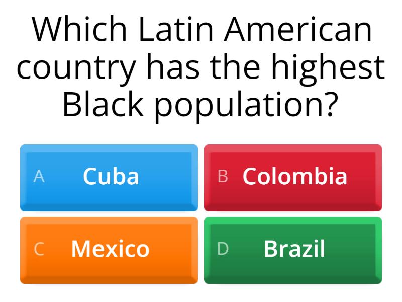 Black Latin America - Quiz