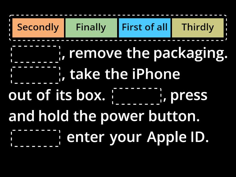 7C Sequencing words - Missing word