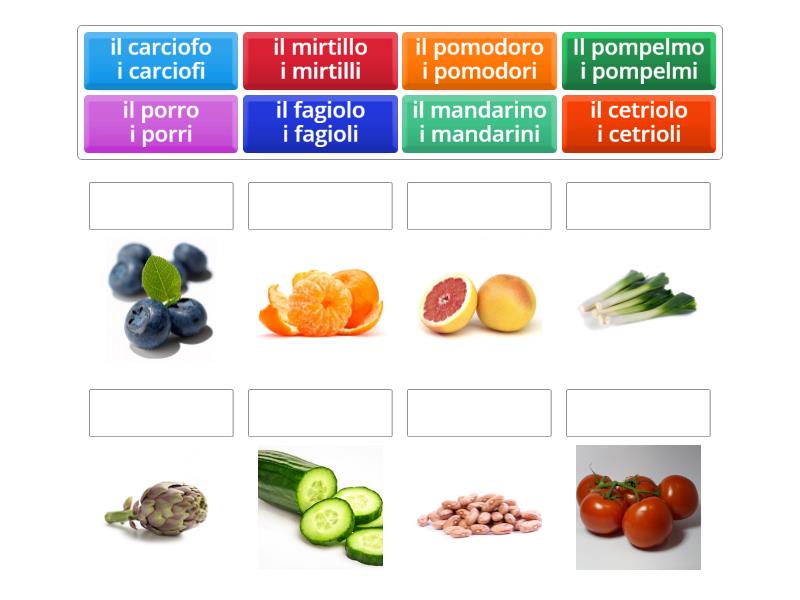 Frutta e verdura 2 - Match up