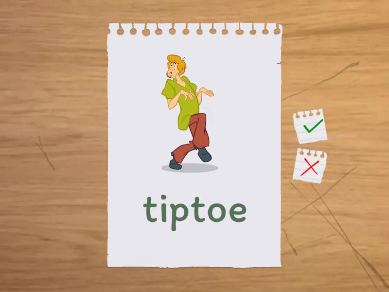 verbs of movement - Flash cards