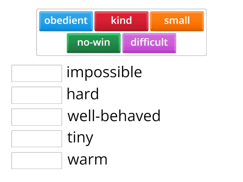 Lesson 2. PPP MALL pack. Drag each word to match with the same meaning ...