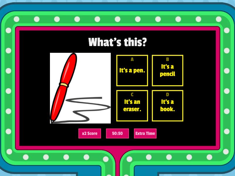UNIT 1 - LESSON 2 - Gameshow quiz