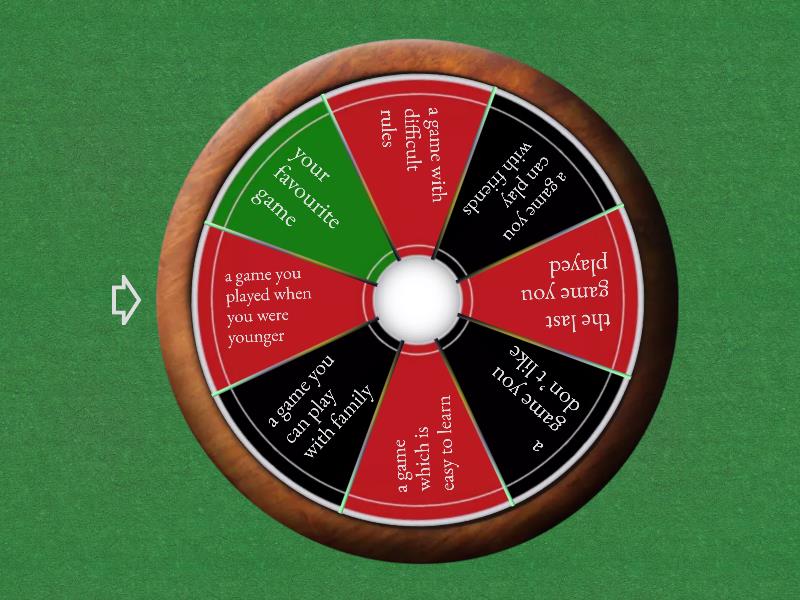 preferences - Spin the wheel