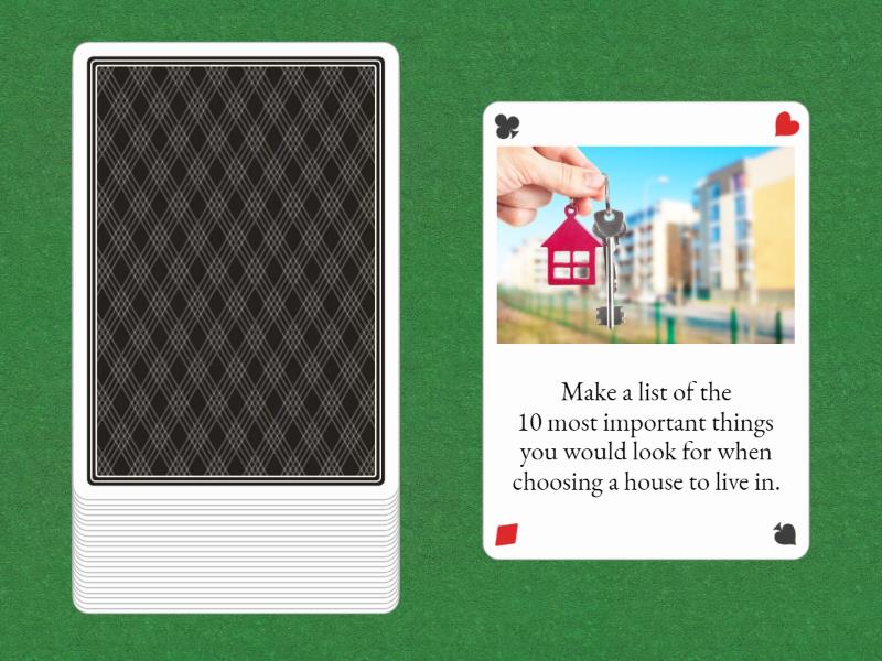 Homes - Speaking cards