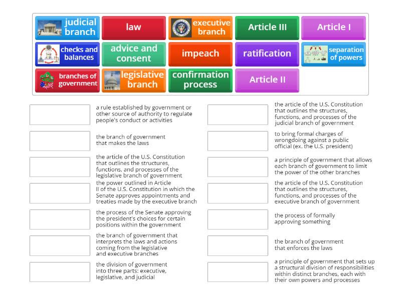 structure and function of the three branches of government - Une las ...