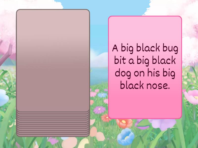 tongue twisters - Speaking cards