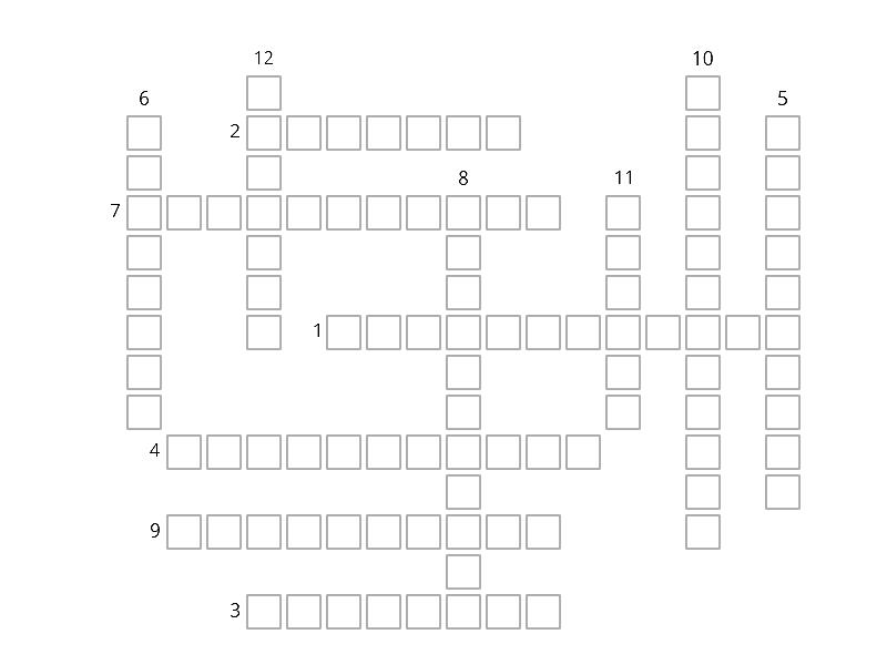 Movie Vocabulary - Crossword