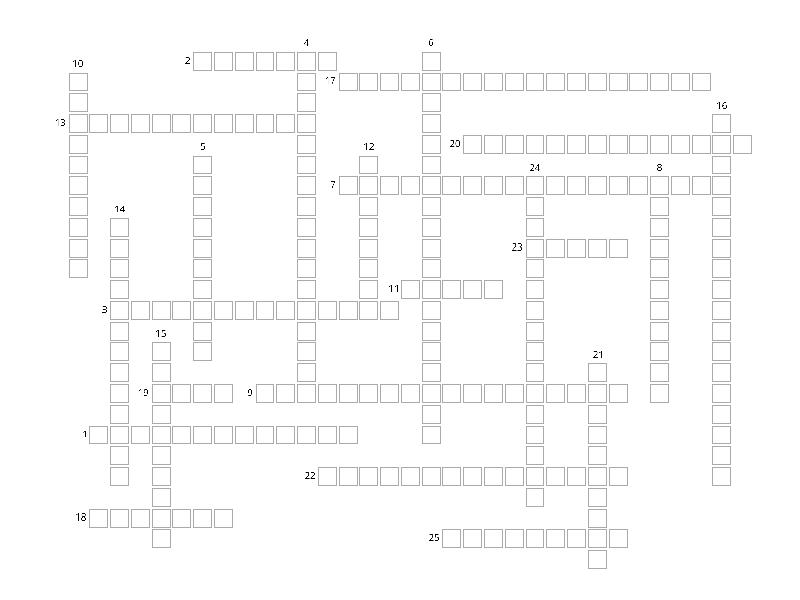 Biotechnology - Crossword