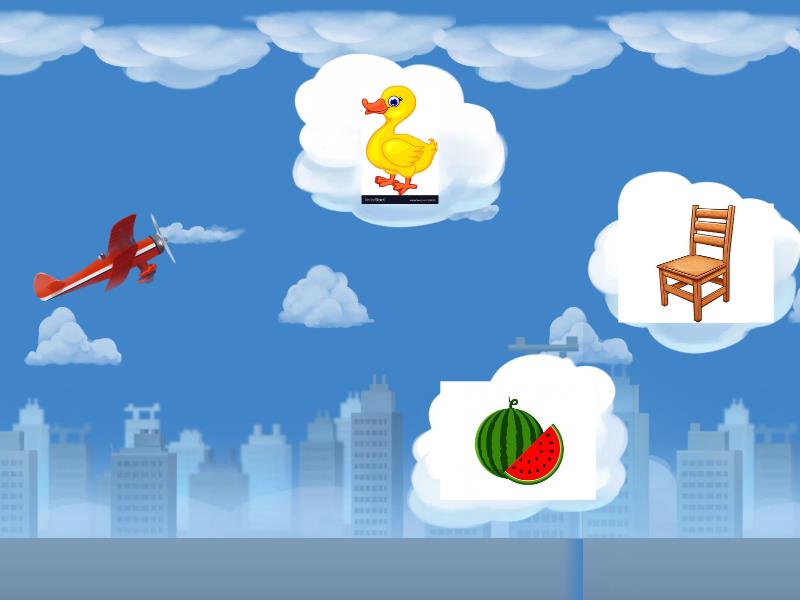 Padankan huruf dengan rajah - Airplane