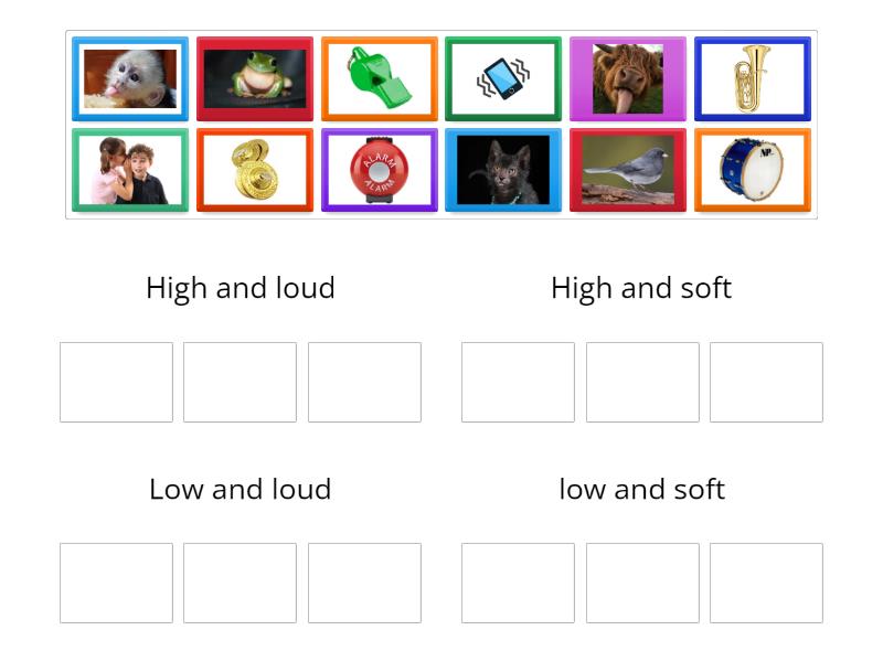classify the sounds - Group sort