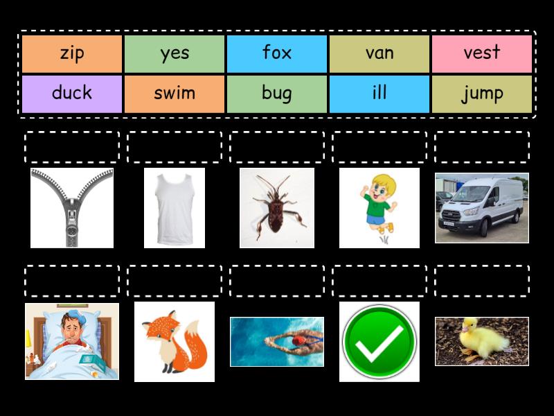CVC Words Full Alphabet Review - Match up