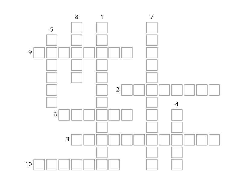 ANTI BULLYING - Crossword