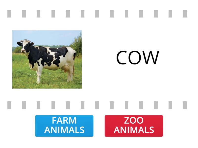 FARM/ZOO ANIMALS GAME - True or false