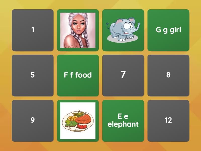 EFGH - Matching pairs