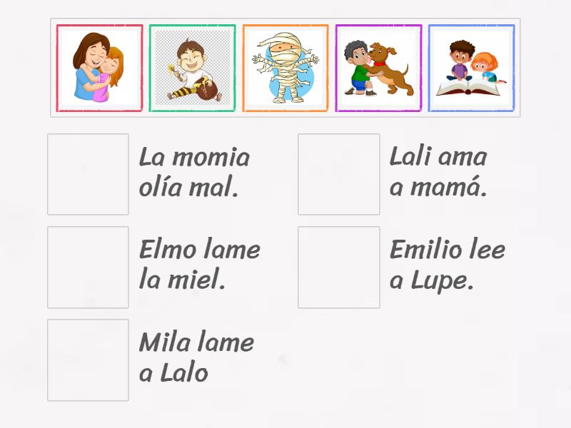 FRASES CON L - Match up
