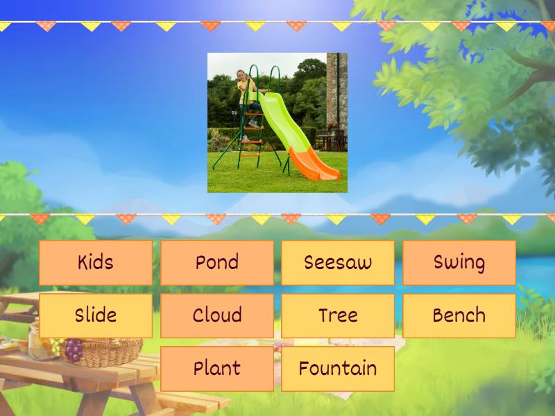 Park Vocabulary - Find the match