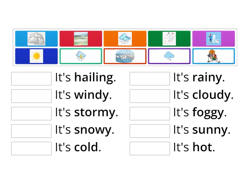 Weather Symbols - Match up