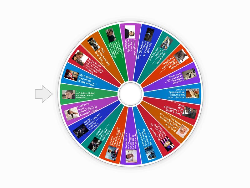 Wheel - ED & ING ADJECTIVES - Rueda aleatoria