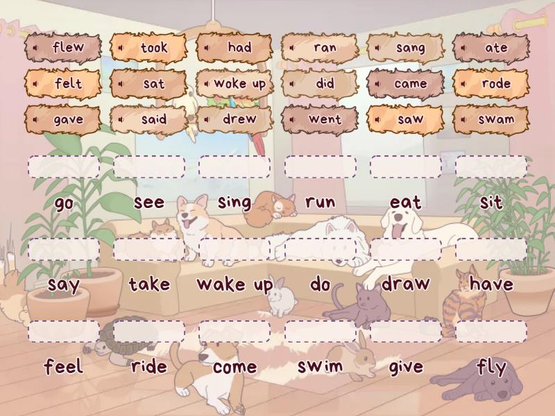 SM 3 irregular verbs sound - Match up