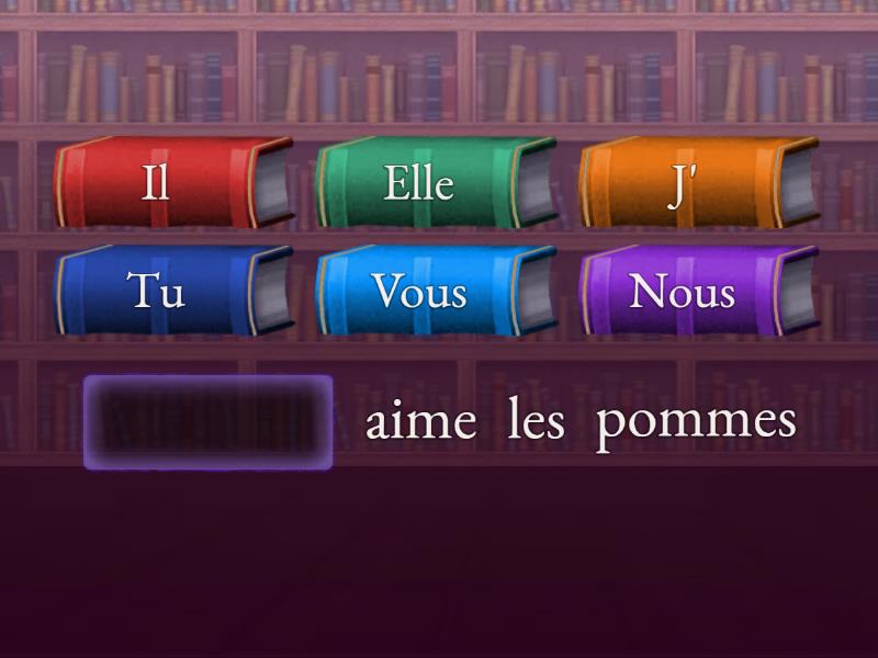 Les Pronoms Sujets (Group 17) - Complete the sentence