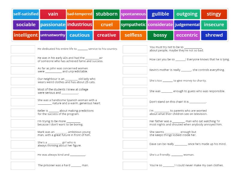 Solutions Upper 1A - Match up