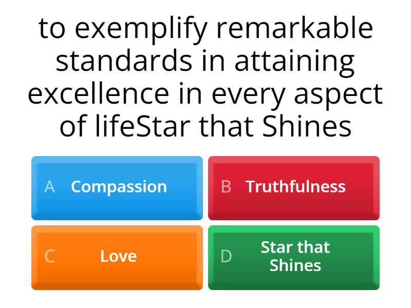 Core Values - Quiz