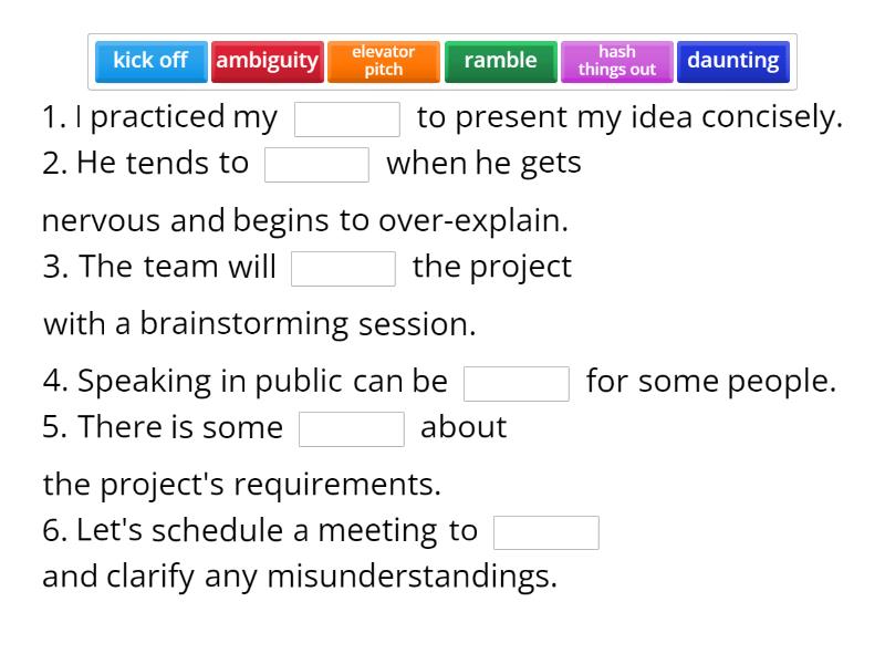 IB Interm. Module 9 lesson 2 - Missing word