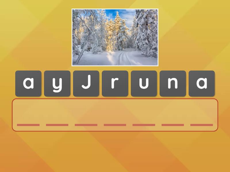 SM2 unit 6 Months - Anagram