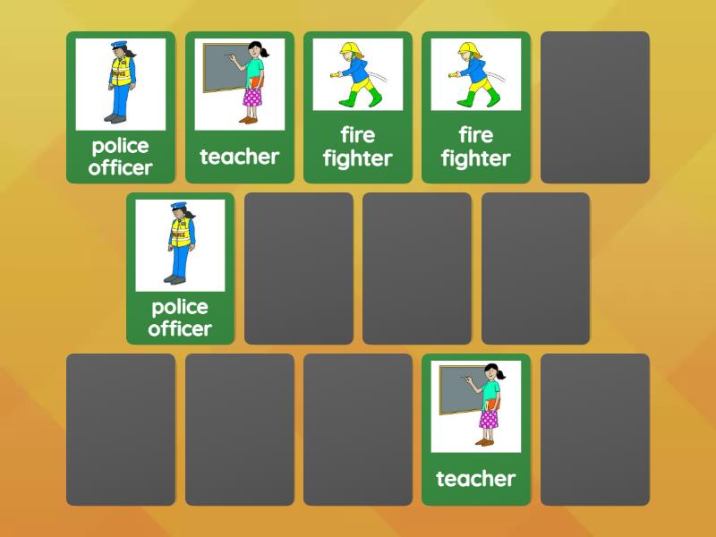 Professions - Matching pairs
