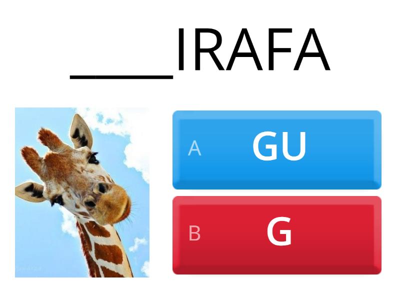ORTOGRAFIA: "G" ou "GU"? - Quiz